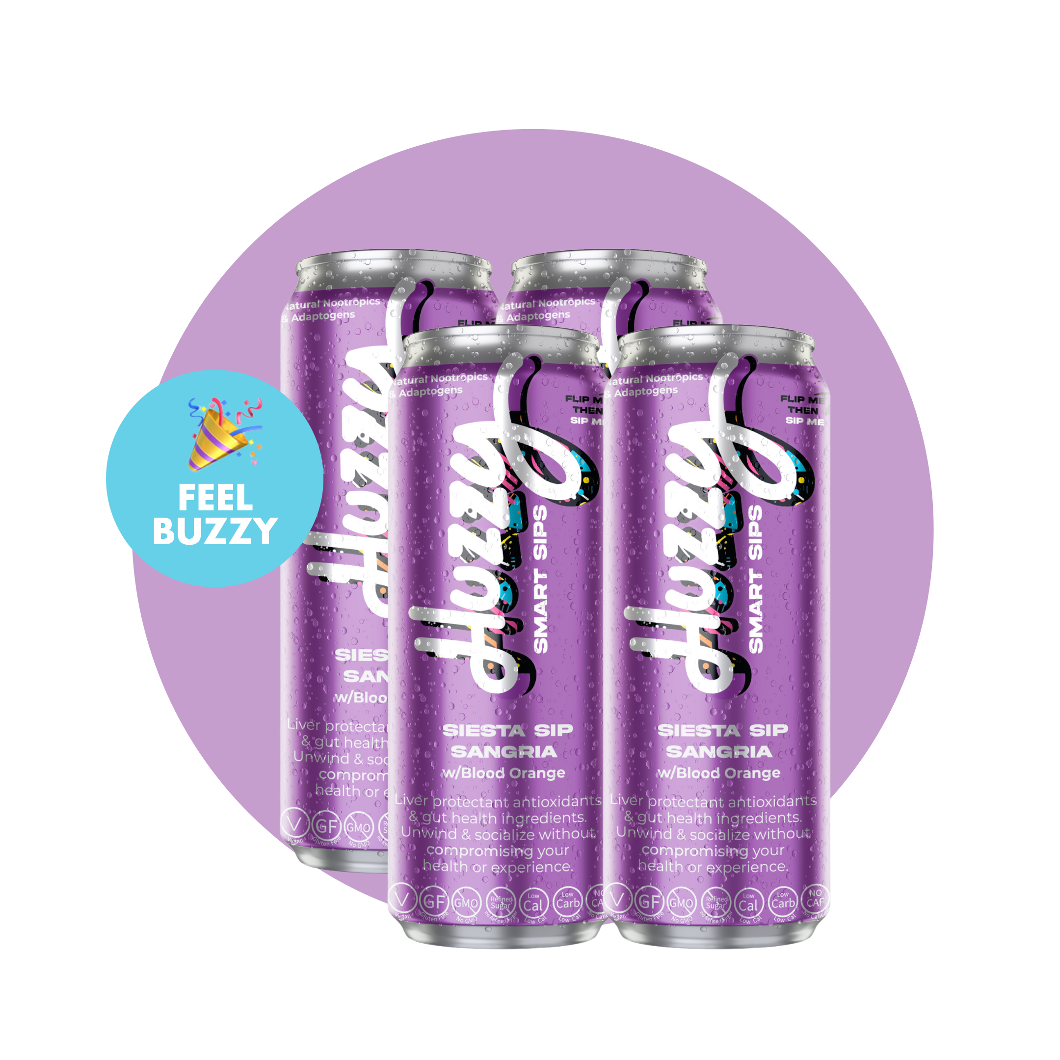 Siesta Sip Sangria w/ Blood Orange – Huzzy