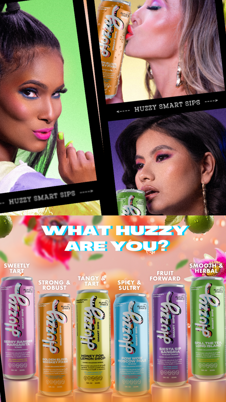 Huzzy | Female-led | Black-owned | Non-alcoholic beverage brand
